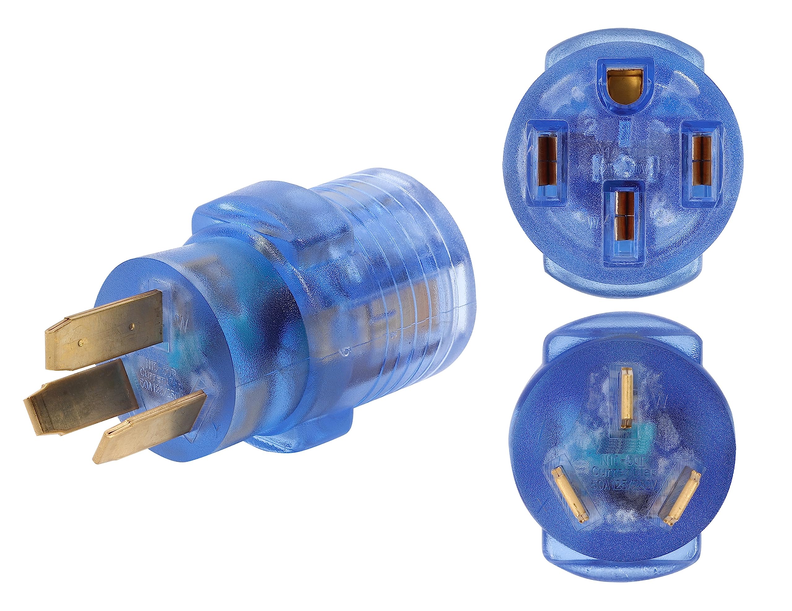 ONETAK NEMA 10-50P to 14-50R Compact 240V 50 Amp 3 Prong Dryer Male ...