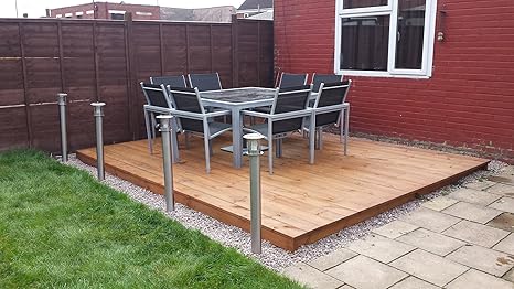DIYdeals.com 4m x 3.1m timber garden patio decking kit for delivery to ...