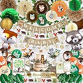 Amazon.com: Sage Green Baby Shower Decorations Welcome Baby Banner ...