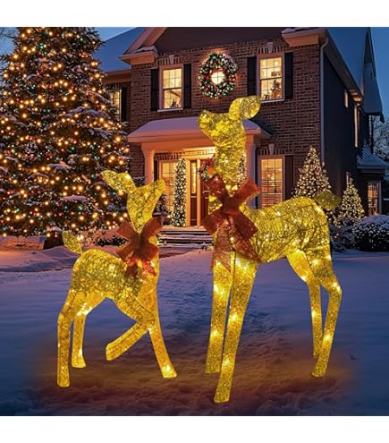Solar Powered Garden Reindeer