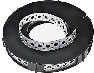 1 rollo (10 m) de cinta perforada de 17 mm de acero galvanizado ...