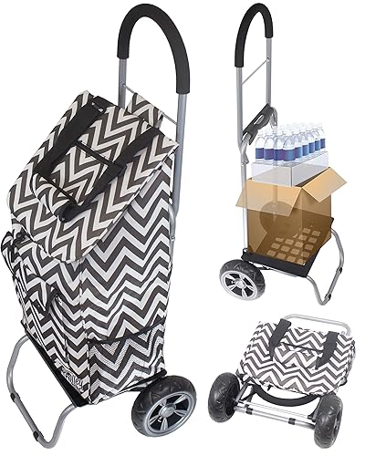 dbest products Trolley Dolly Shopping Grocery Foldable Cart Storage Mom ...