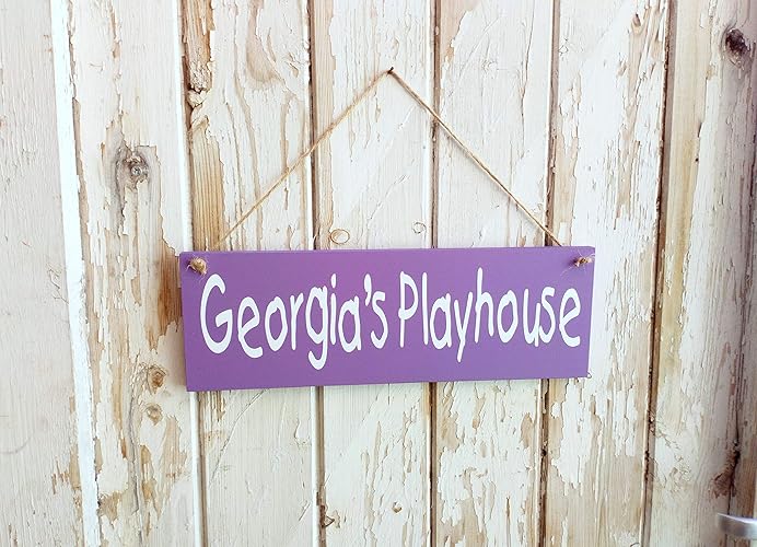 Outdoor PLAYHOUSE Sign PERSONALISED With YOUR NAME: Amazon.co.uk: Handmade
