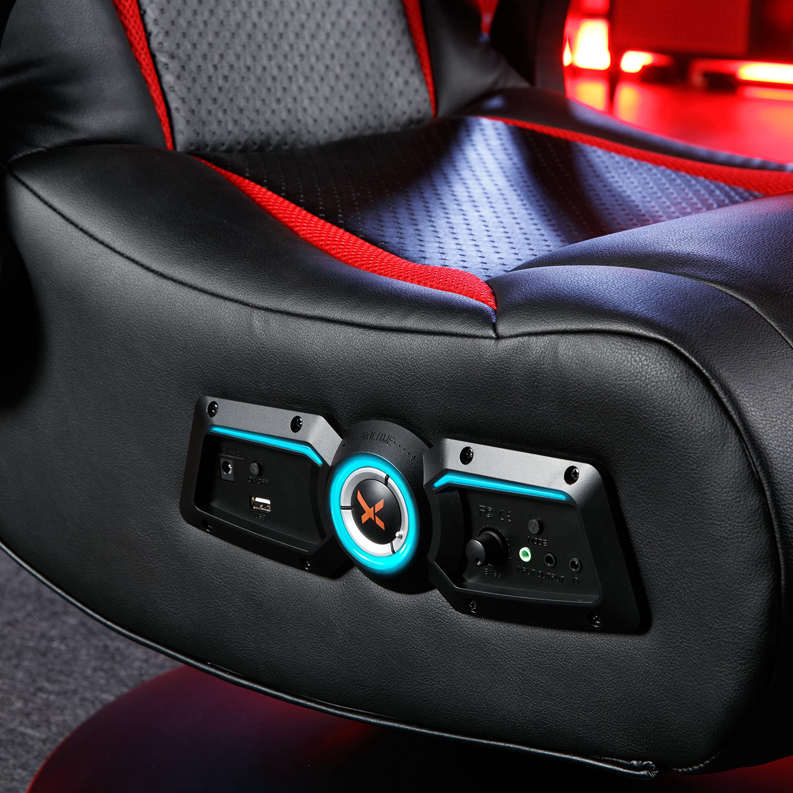 X Rocker Vibe 2 1 Bluetooth Pedestal Gaming Chair - Black/Red at Jay ...