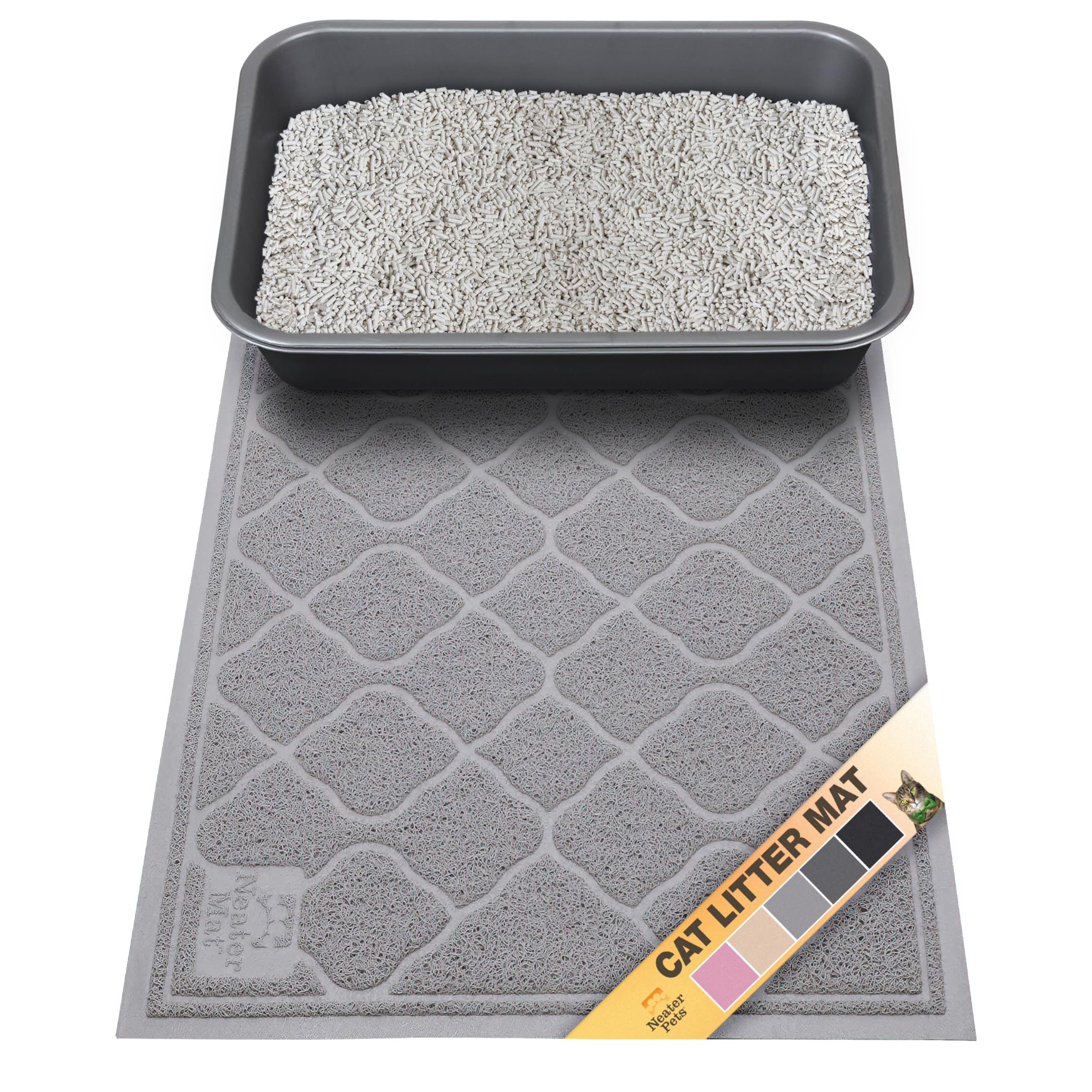 Neater Pets Neater Mat Cat Litter Rug, Thick & Durable Cat Mat for ...
