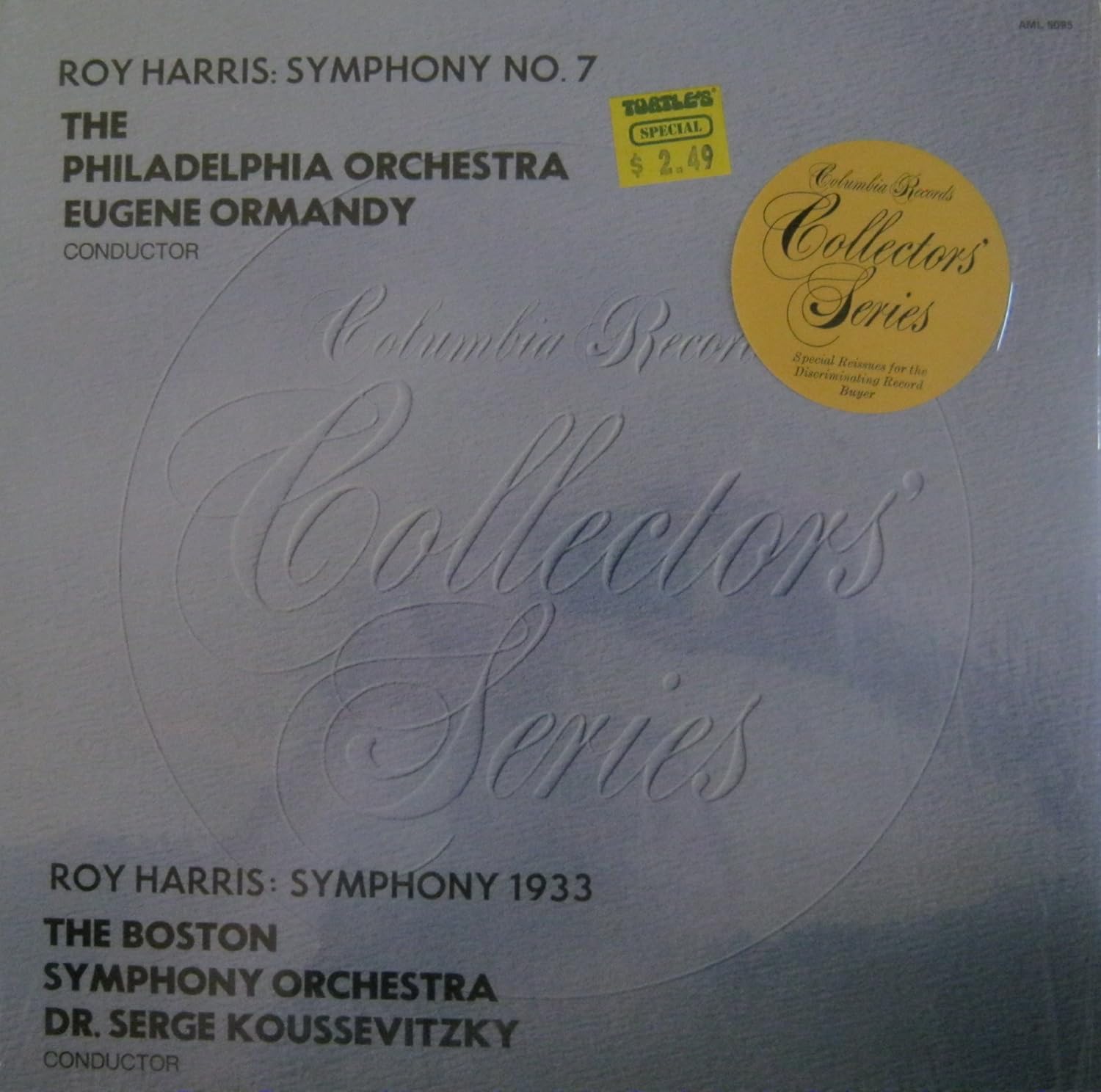 Roy Harris, Eugene Ormandy, Serge Koussevitzky, Phidilaphia Orchestra, Boston Symphony - Roy ...