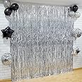 Amazon.com: KatchOn, Large Silver Backdrop Curtain - 3.2x8 Feet, Pack ...