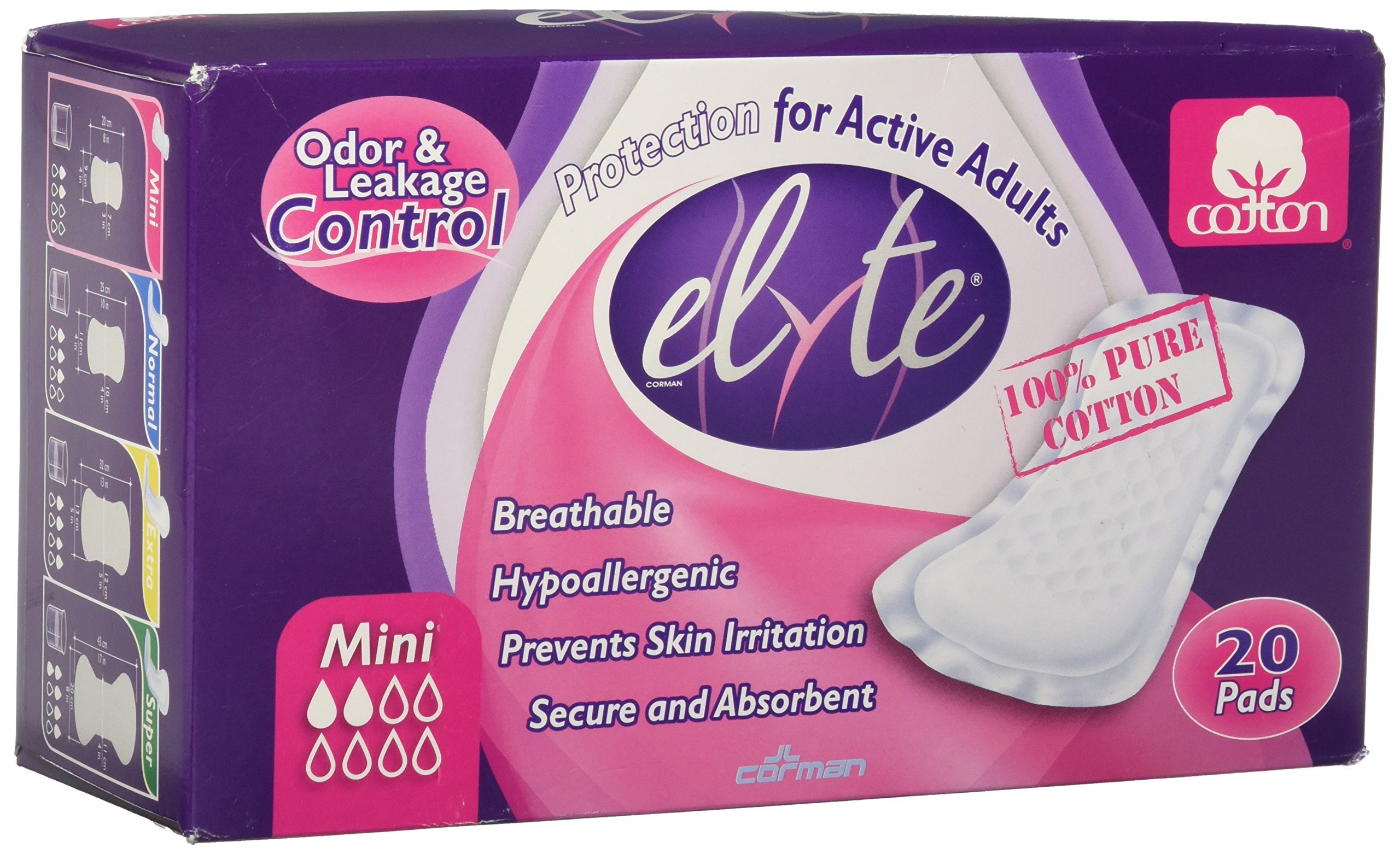 Amazon.com: Elyte Light Inco Pads Extra, 20-Count: Health & Personal Care