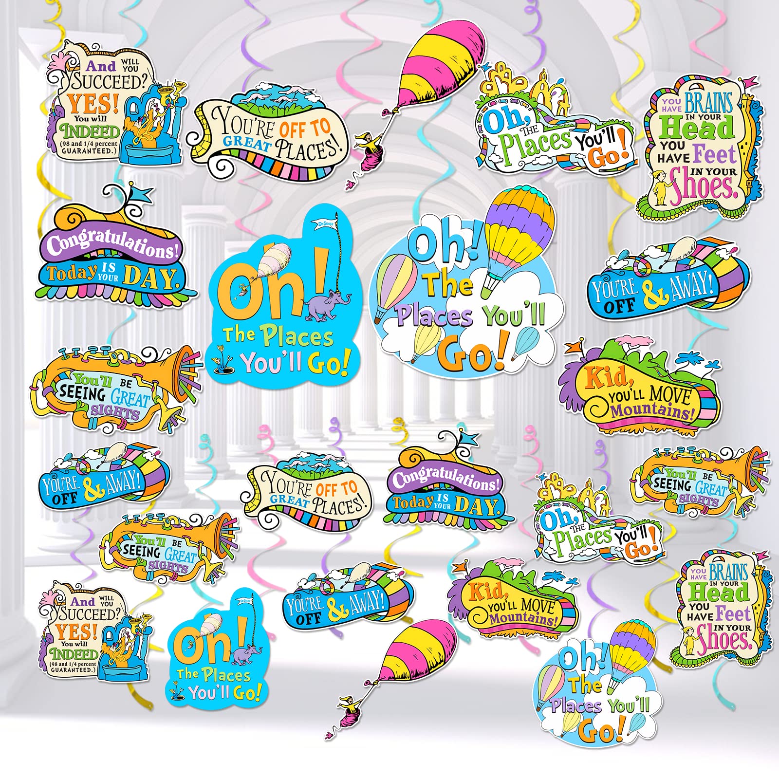Mua Oh The Places You'll Go Decorations Dr Seuss Graduation Decorations ...