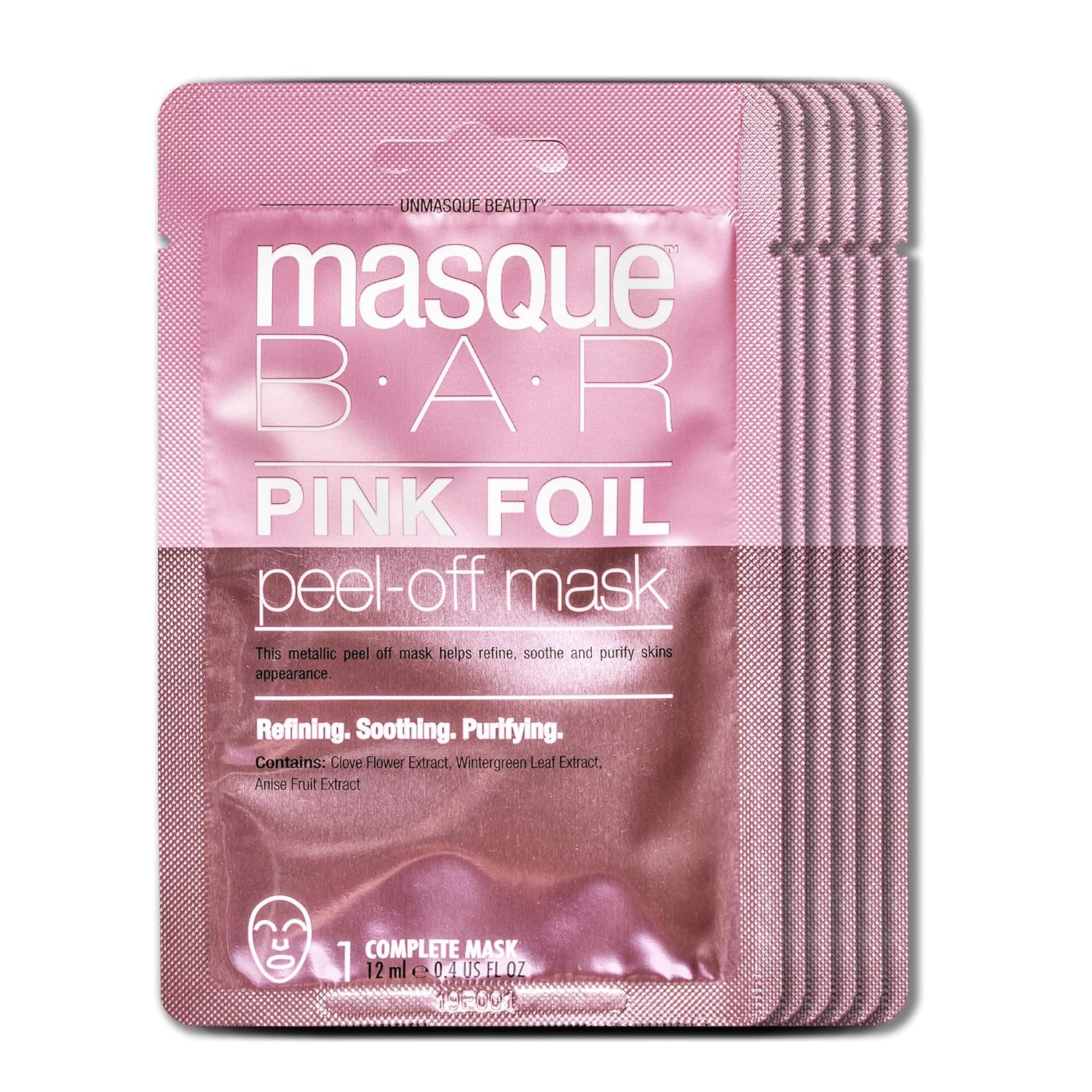 Amazon.com : masque BAR Pink Foil Peel Off Face Mask, Korean Skin Care ...