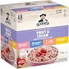 Quaker Instant Oatmeal, Fruit and Cream 4 Flavor Variety Pack ...