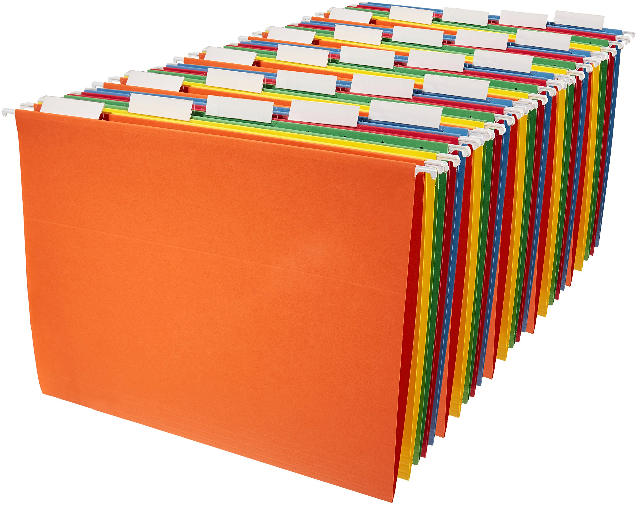 Amazon Basics File Folders Letter Size 100 Pack Assorted Colors