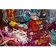 Amazon.com: 4 oz Sari Silk Ribbon Scraps Remnants for Mixed Media ...