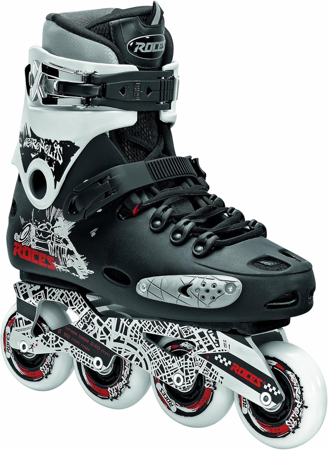 Roces Metropolis Roller Online 39 schwarz/weiß: Amazon.de: Sport & Freizeit