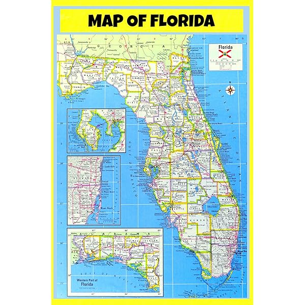 Large Detailed Roads And Highways Map Of Florida State