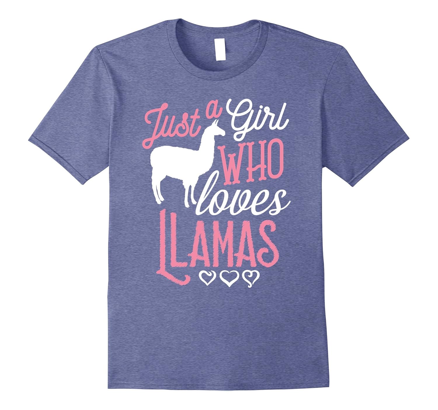 Llama Shirt Just a Girl Loves Llamas Funny Gift T-Shirt-CL – Colamaga