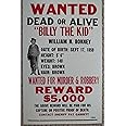Amazon.com: Wanted Dead or Alive:Billy The Kid Poster: Prints: Posters ...
