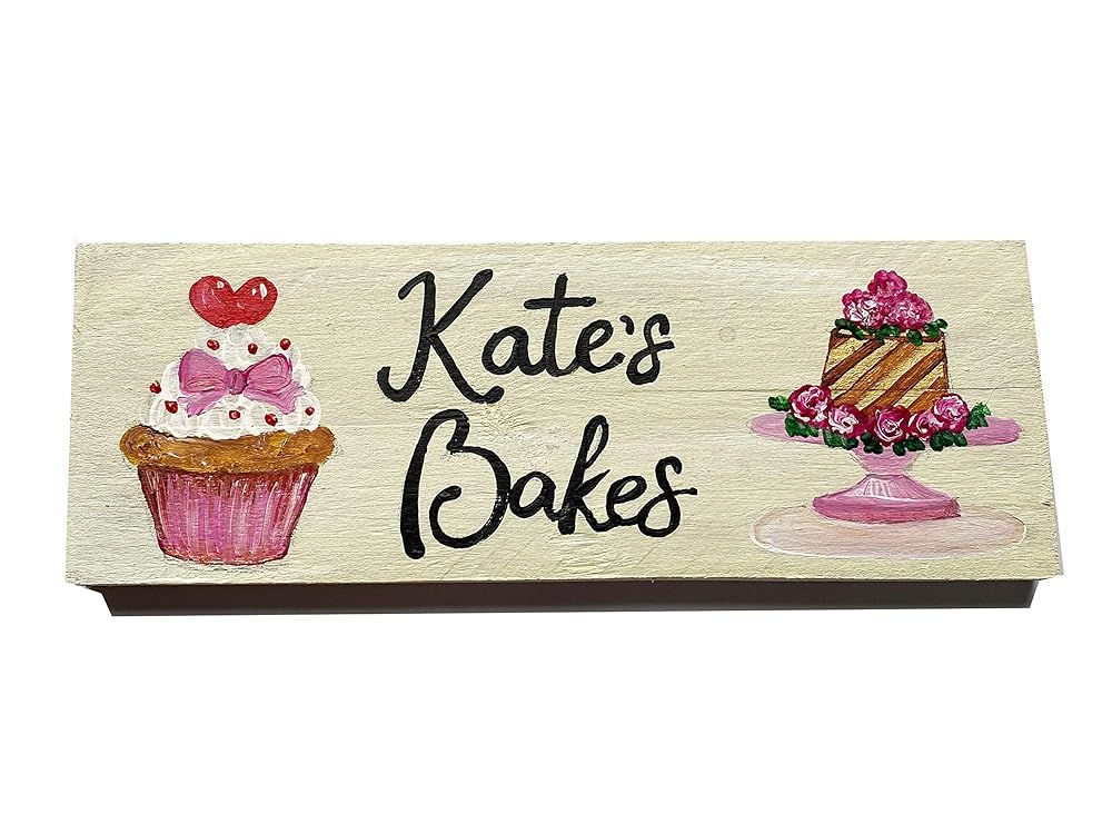 Personalised Baking Sign, Cake Plaque, Kitchen, Baker: Amazon.co.uk ...