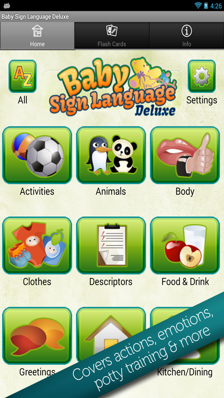 Amazon.com: Baby Sign Language Deluxe - 800 ASL Signs!: Appstore for ...