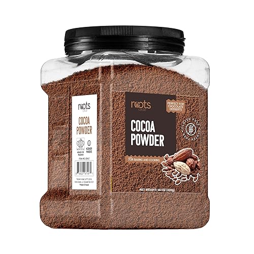 Roots Circle Unsweetened Cocoa Powder | Rich Dark Chocolate Flavor ...