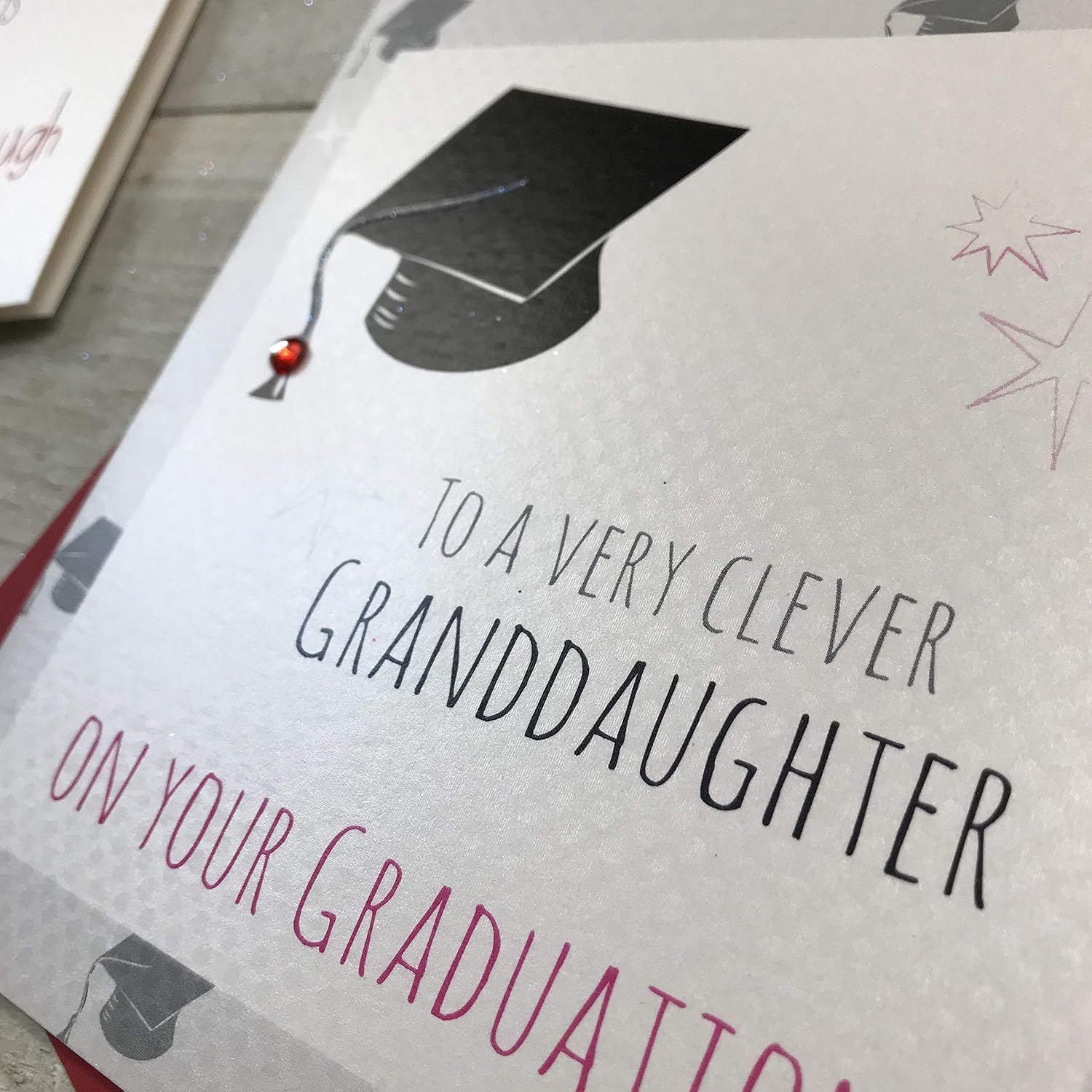 WHITE COTTON CARDS Handmade to A Very Clever Granddaughter Graduation ...