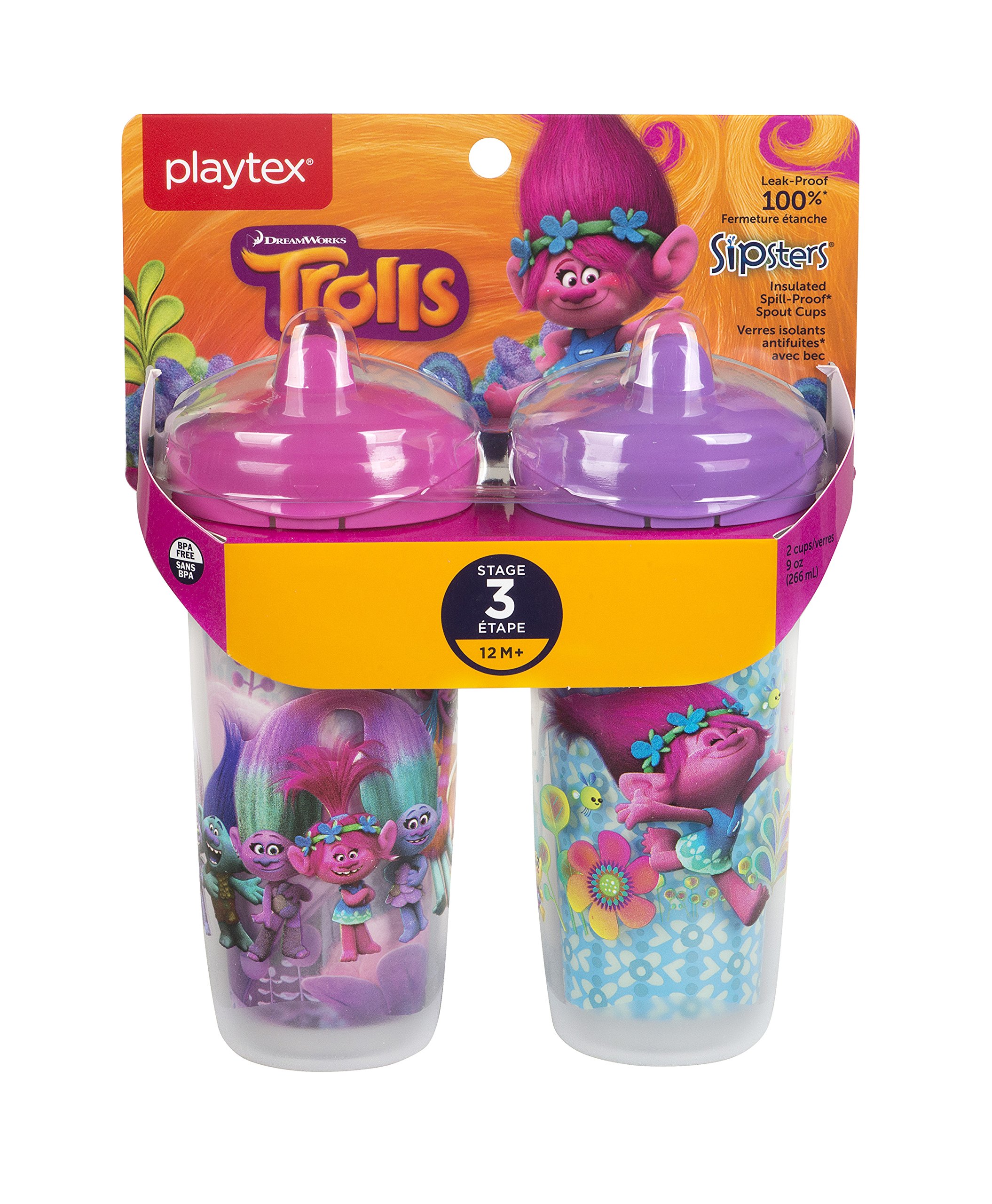 Amazon.com : Playtex Sipsters Stage 3 Spill-Proof, Leak-Proof, Break ...