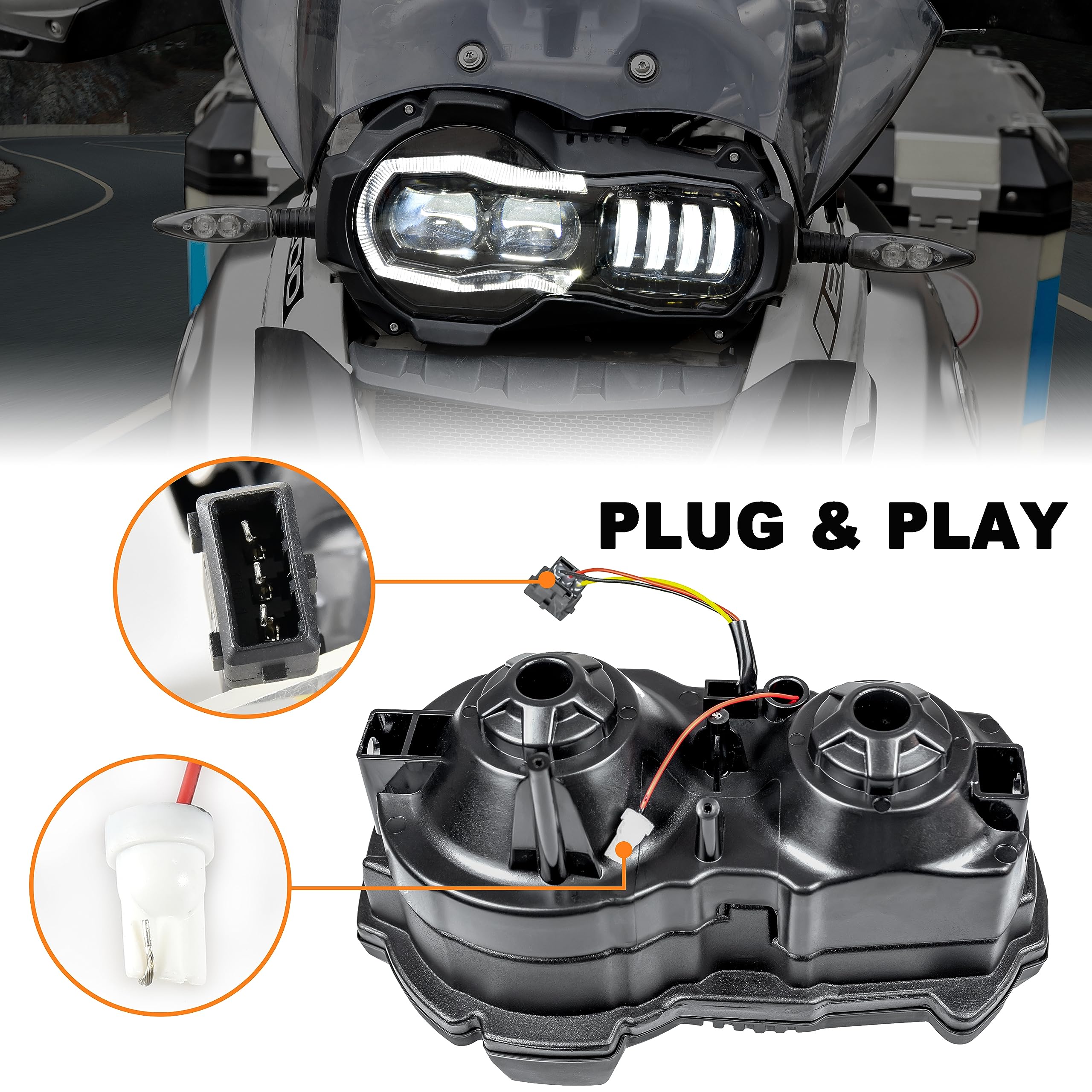 Mua SAUTVS LED Headlight Assembly for R1200GS, E-Mark Approved Head ...