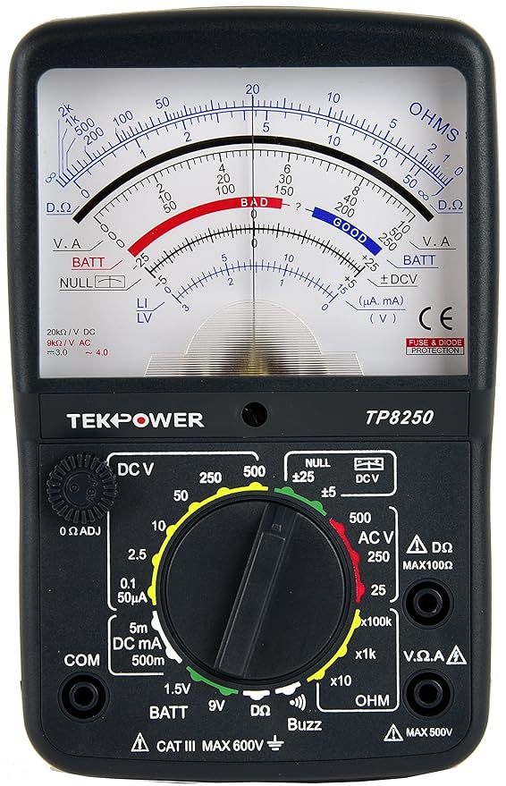 Tekpower TP8250 Analog Multimeter with NULL Middle Position 0 For ...