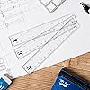 Mr. Pen- Ruler, 6 inch Ruler, Pack of 3, Clear, Plastic, Drafting Tools ...