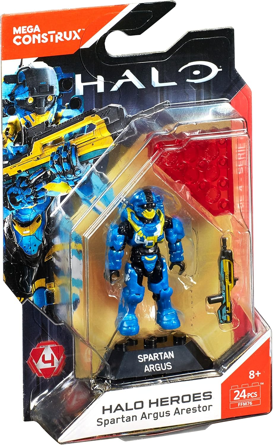 Toys Mega Bloks Halo Mega Construx Heroes Series 4 Spartan Argus ...