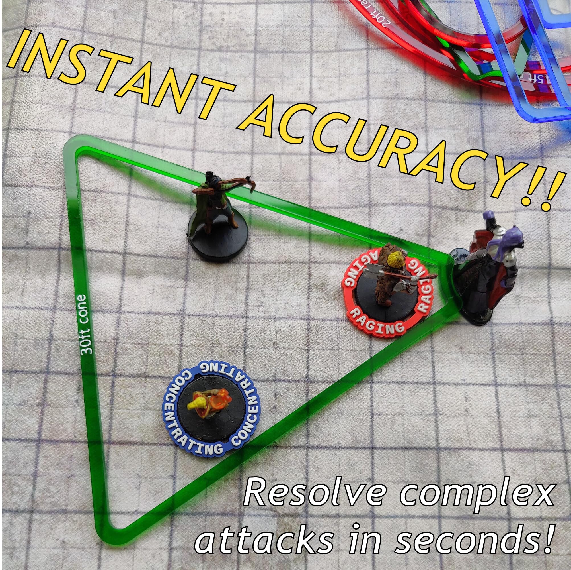 Mua Futhark Area of Effect Magic Stencils, Set of 16 - Acrylic AOE ...