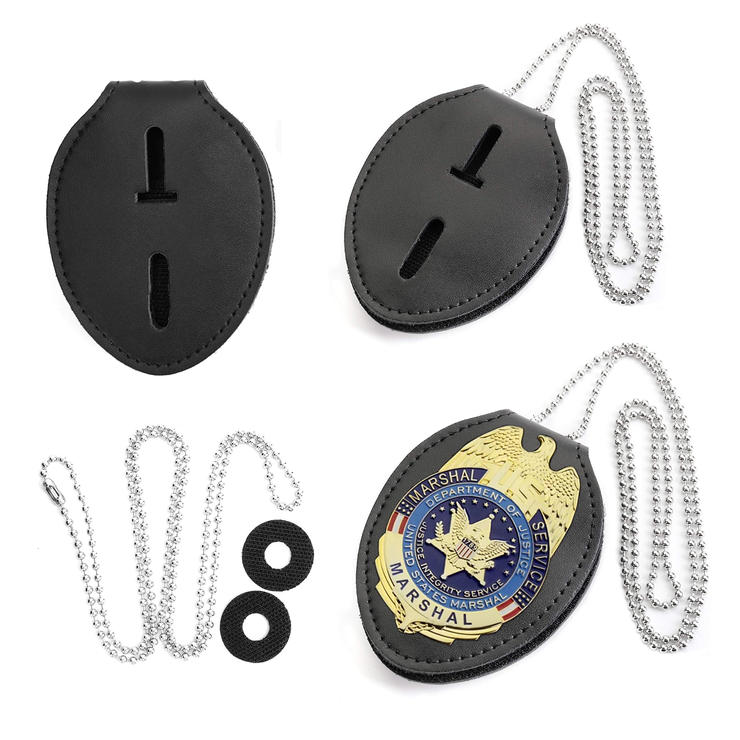 Mua Cedilis 2 Pack Police Badge Holder with Metal Clip, Made of PU ...