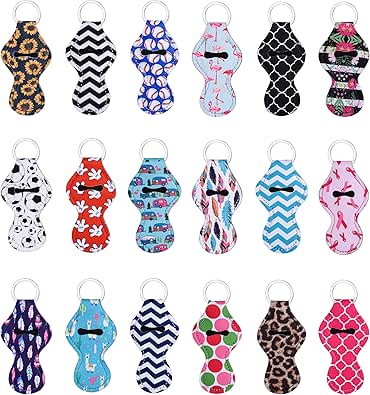 Amazon.com: Sublimation Blanks Chapstick Holder Keychains Lipstick ...