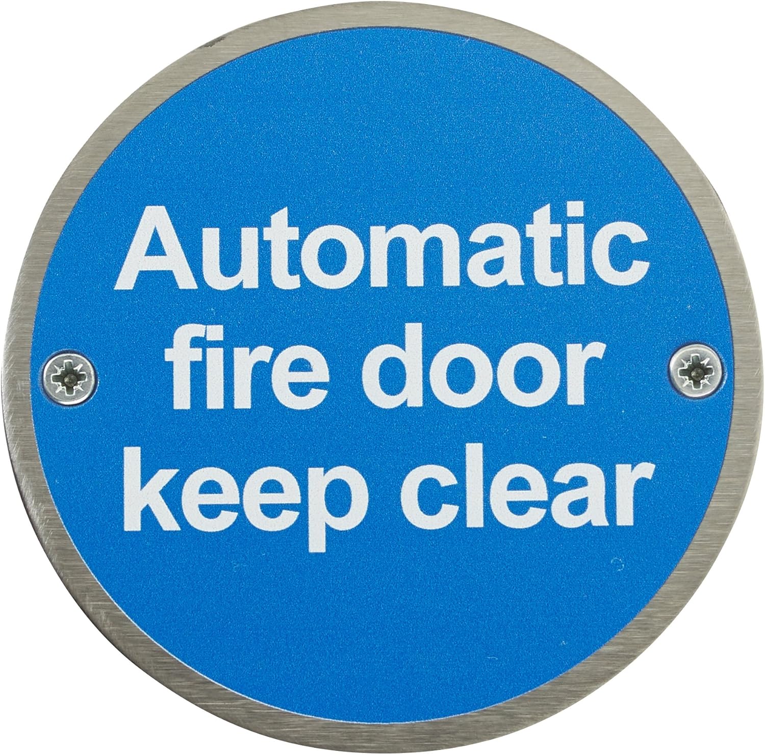 Fire Door Guru® Pack of 10 Automatic Fire Door Keep Clear Sign – 76mm ...