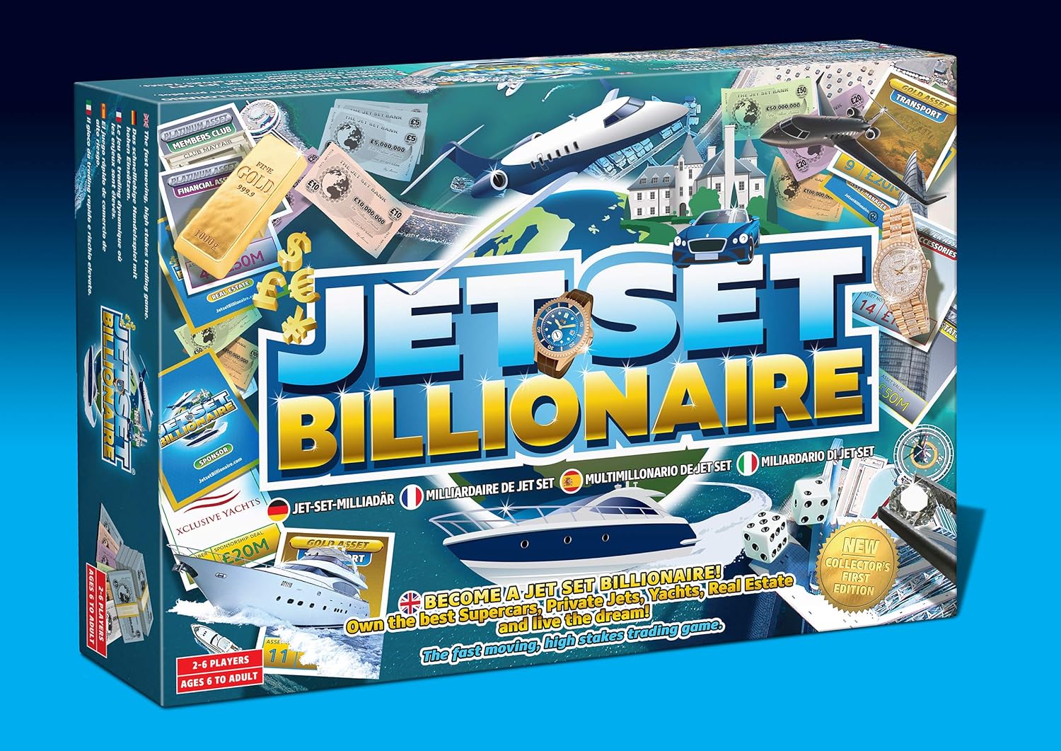 Football Billionaire Jet Set Billionaire Board Game Trading Game Family ...