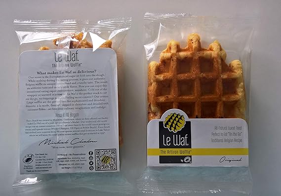 Le Waf Assorted Artisan Belgian Liege Waffles with Pearl Sugar ...