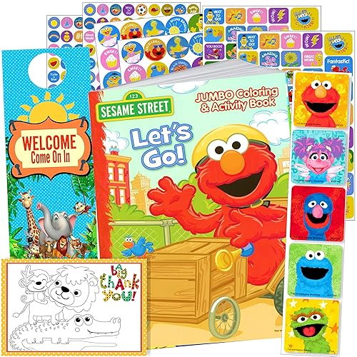Disney Studios Sesame Street Elmo Coloring Book with Sesame Street ...