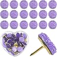 Amazon.com: PAGOW 20PCS Thumb Tacks Decoration Rhinestone Jumbo Round ...