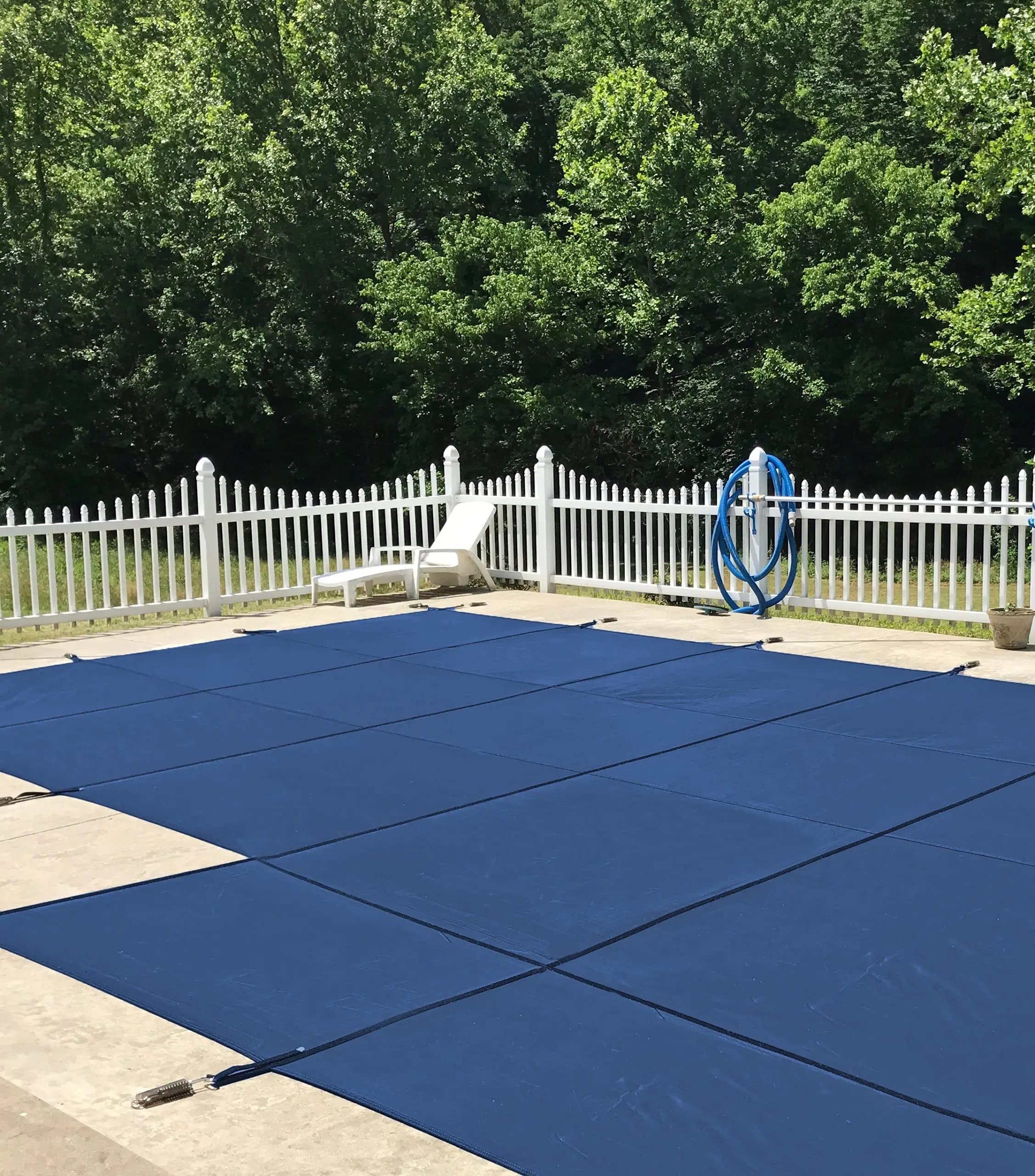 WaterWarden Pool Safety Cover for 18' x 36' Inground Pool With 2' Right ...