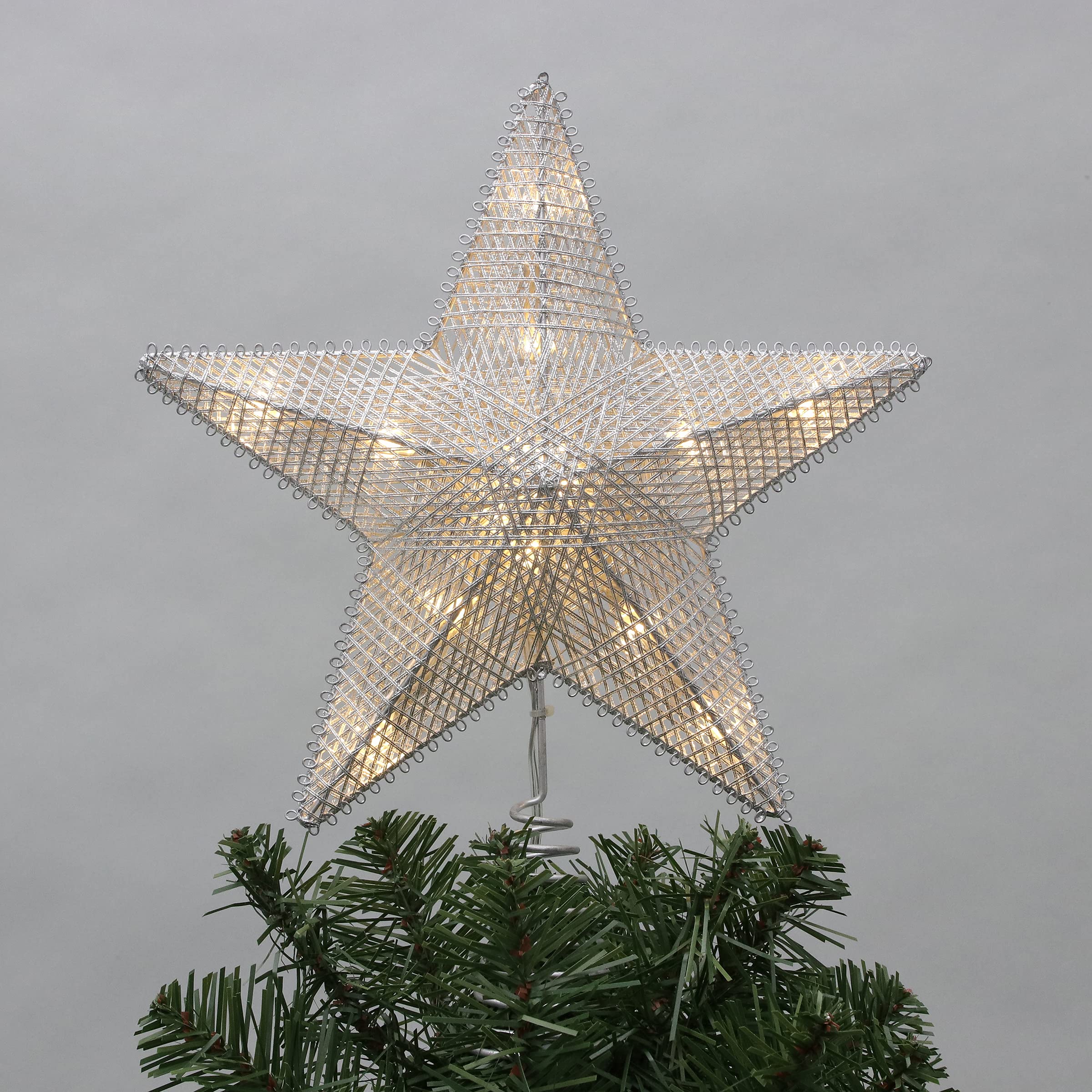 Mua PHILIPS 11.5" 2-Layer Silver Metallic String Star Treetopper with ...