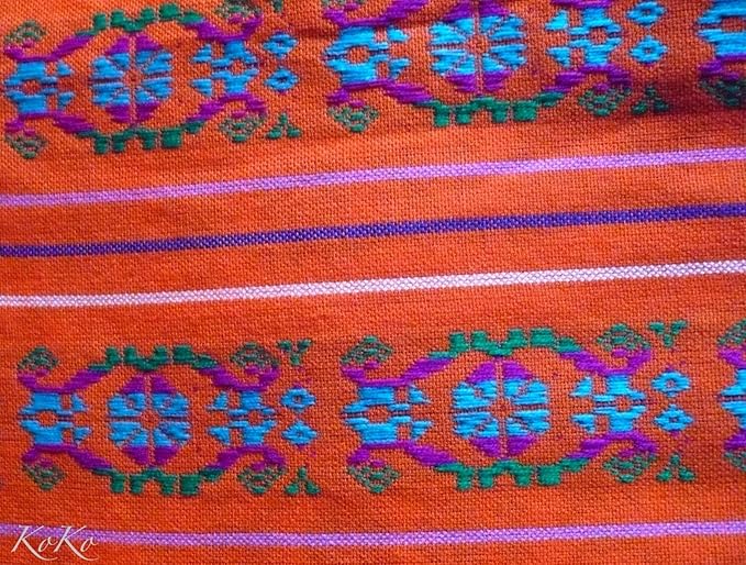 Textiles Mexicains, Tissus en couleurs vives, Tissu Brodé et Tissé du ...