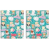 2 Pack GreenRoom Soft Cover Spiral Fashion Notebook, WIDE RULED , size ...