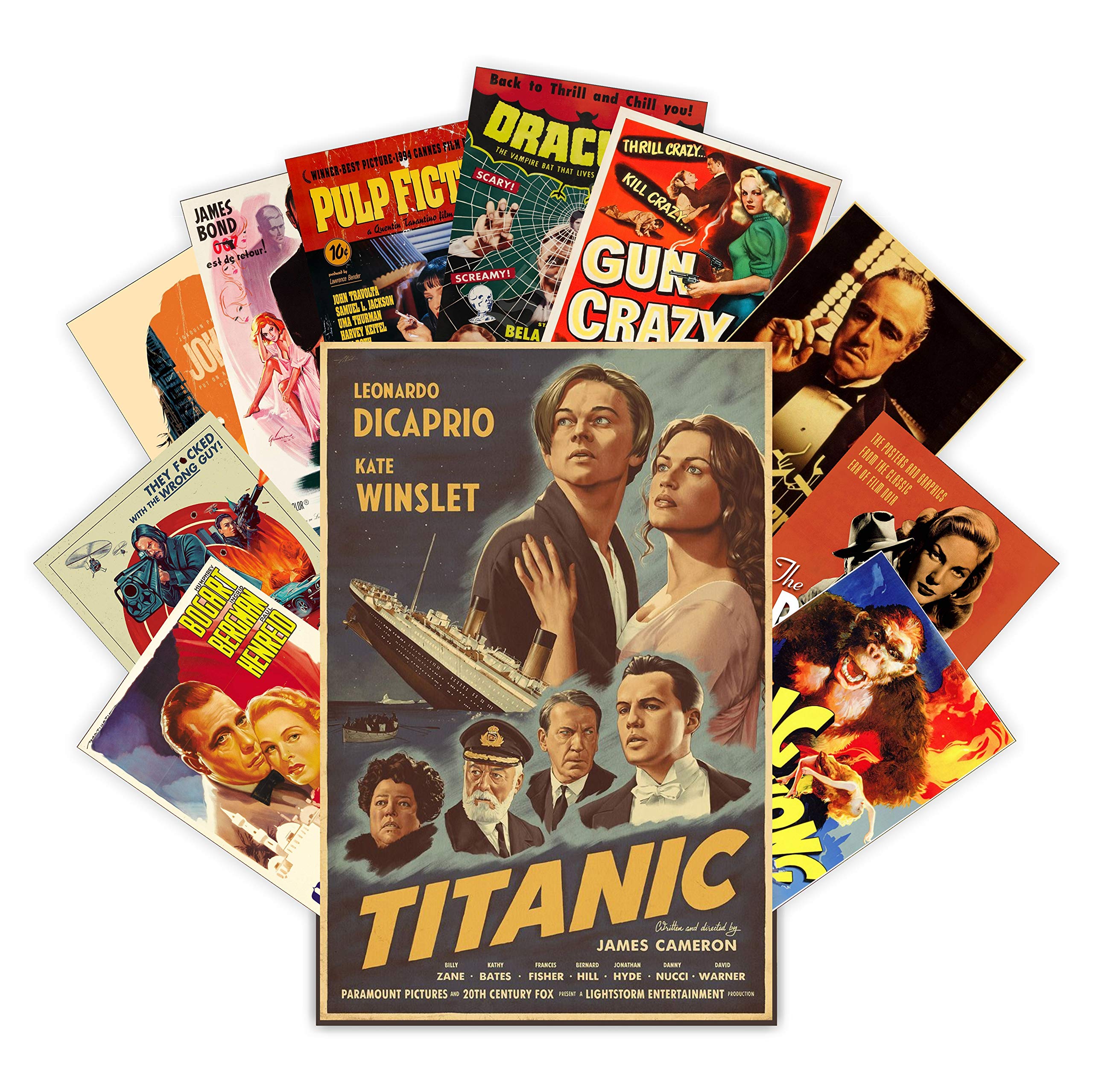 Buy HK Studio Vintage s of Classic Movie | Self-Adhesive, Vinyl Decal ...