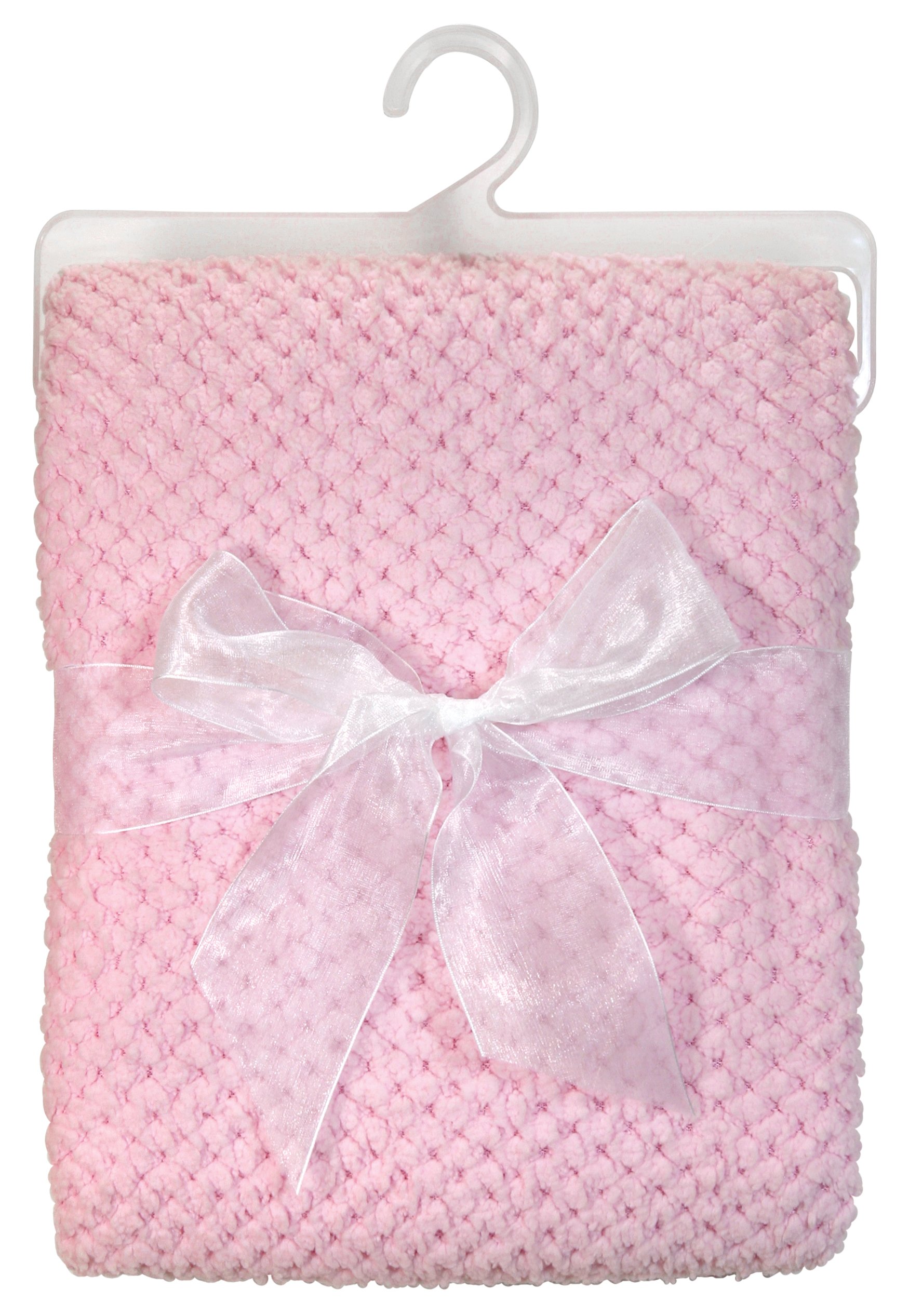 Amazon.com : Stephan Baby Ultra Soft Popcorn Fleece Blanket, White ...