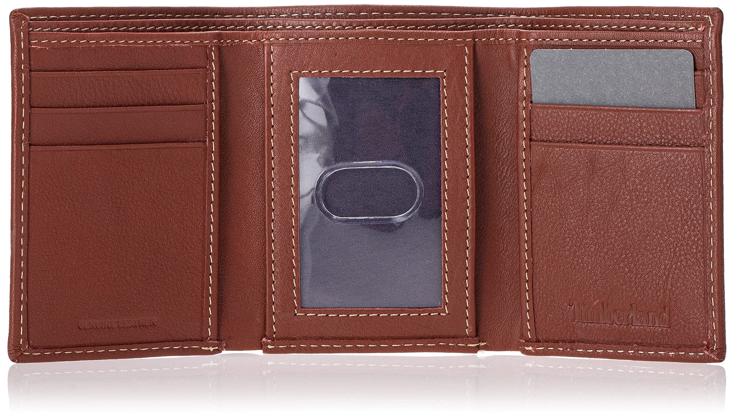 Mua Men's Leather Trifold Wallet with ID Window trên Amazon Mỹ chính ...