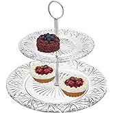 Amazon.com: Godinger 2 Tier Serving Tray, Serving Platter, Dessert ...