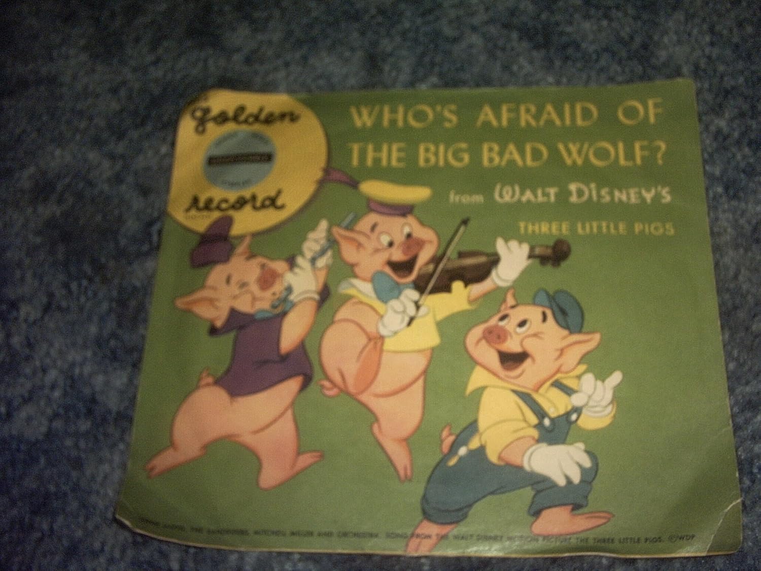 THE THREE LITTLE PIGS - Who's Afraid of the Big Bad Wolf Golden Record ...