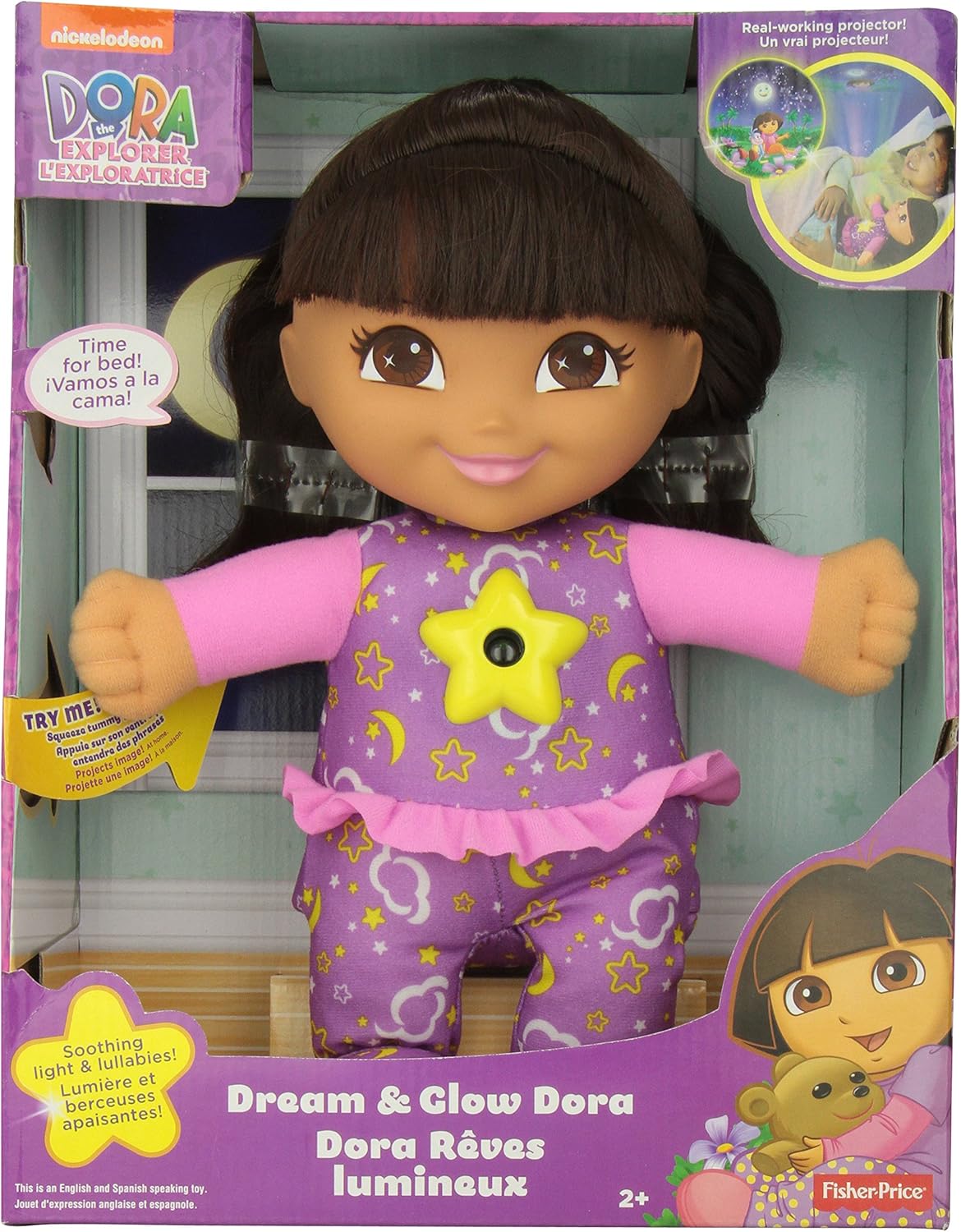 Fisher-Price Nickelodeon Dora the Explorer Dream and Glow Dora: Amazon ...