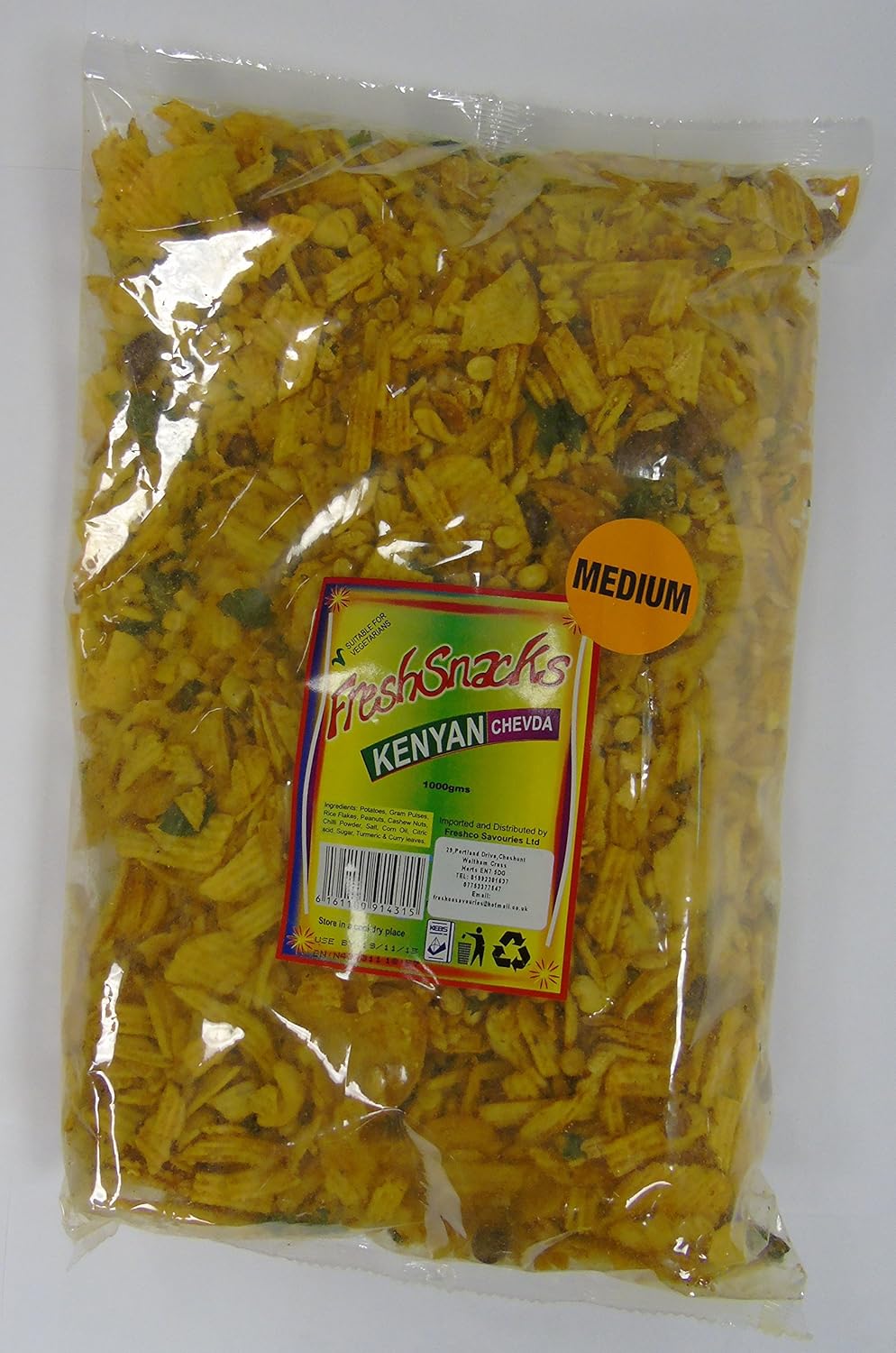 Kenyan Chevda (Medium) - 1kg: Amazon.co.uk: Grocery