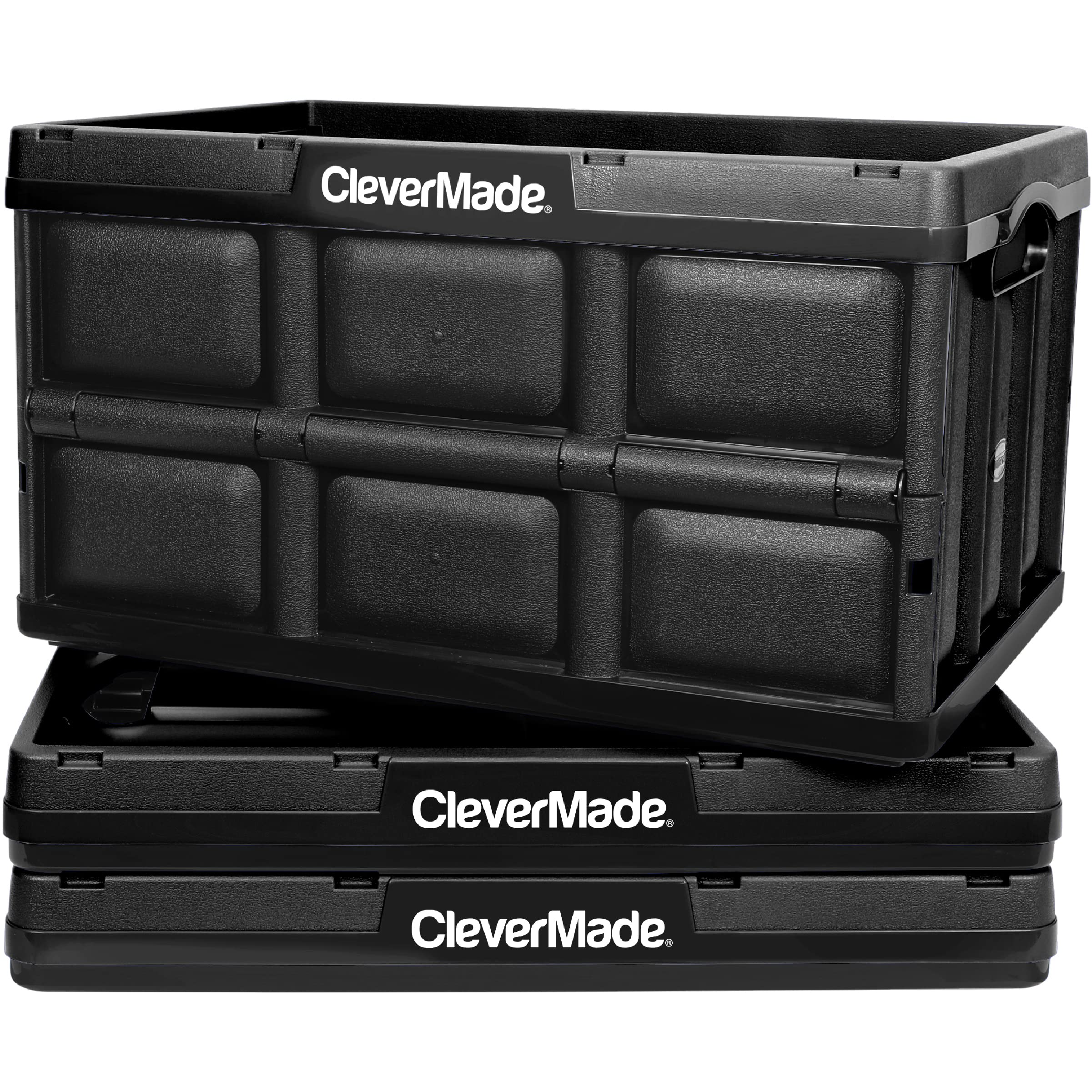Mua CleverMade Collapsible Storage Bin, Black, 3PK - 62L (16 Gal ...